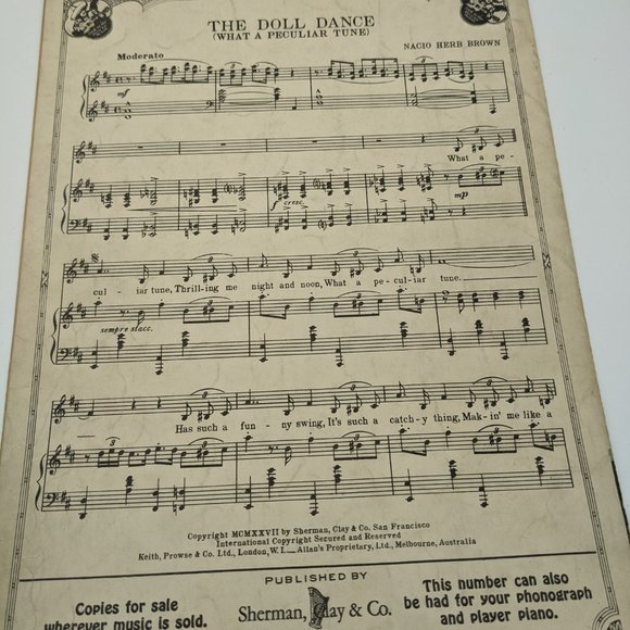 Vintage | Other | Wedding Of The Painted Doll Sheet Music 919 | Poshmark
